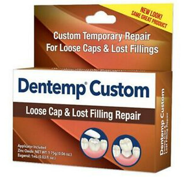 Dentemp CUSTOM for Loose Caps & Filling Repair 1 Kit - Walmart.com