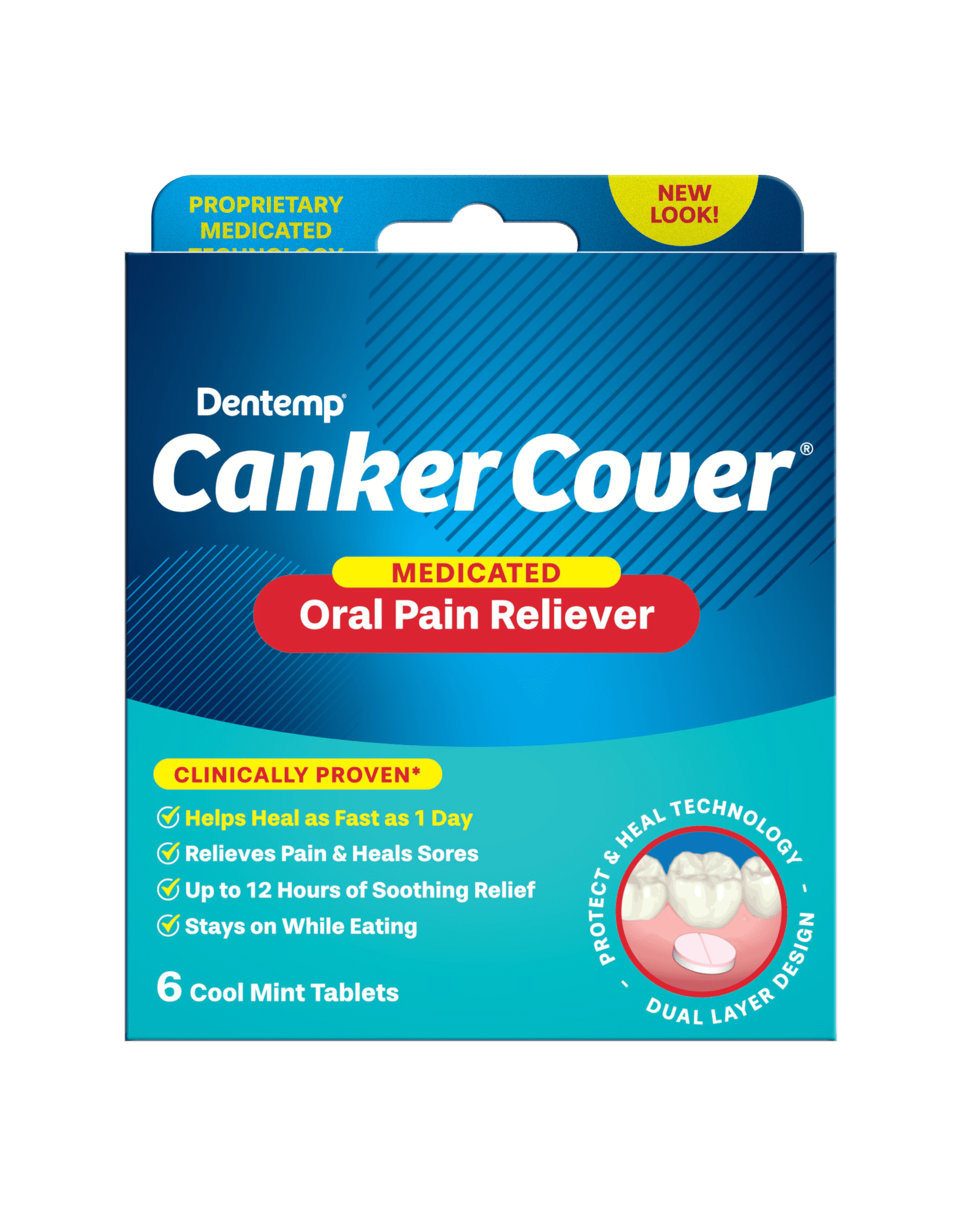 Dentemp Oral Medicated Dental Canker Cover - Fast Acting Canker Sore ...