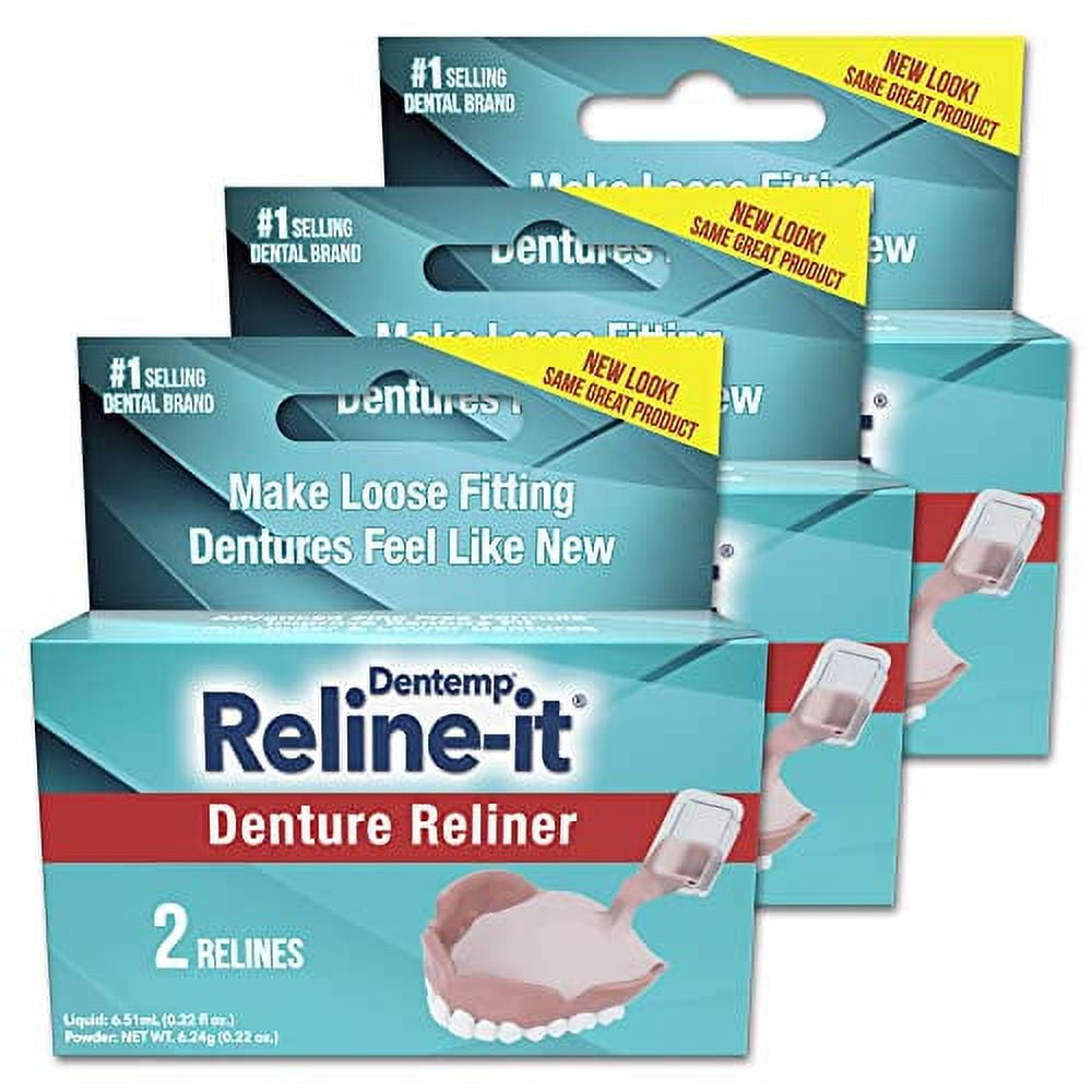 Dentemp Denture Reline Kit .. - Advanced Formula Reline .. It Denture ...