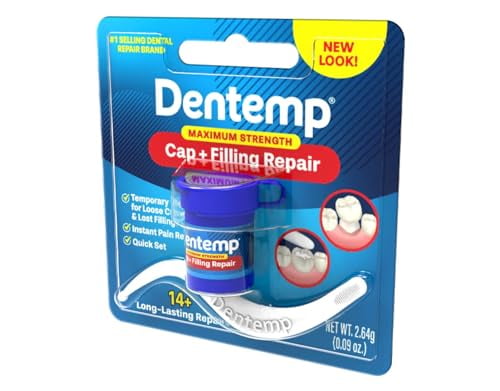 Dentemp Maximum Strength Lost Fillings and Loose Caps Repair, Pack of 6 ...