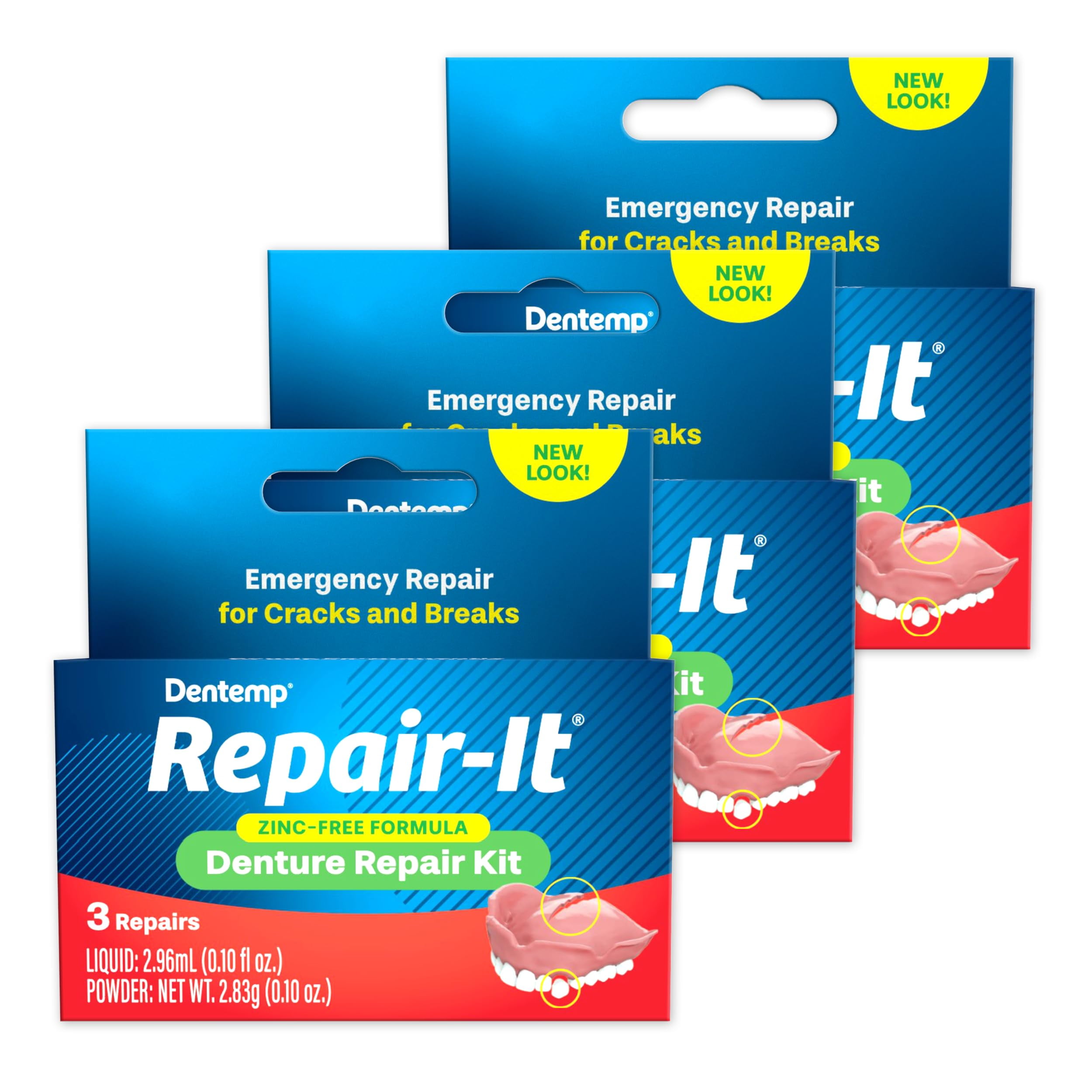 Dentemp Repair-It Advanced Formula Denture Repair Kit with Repairs ...