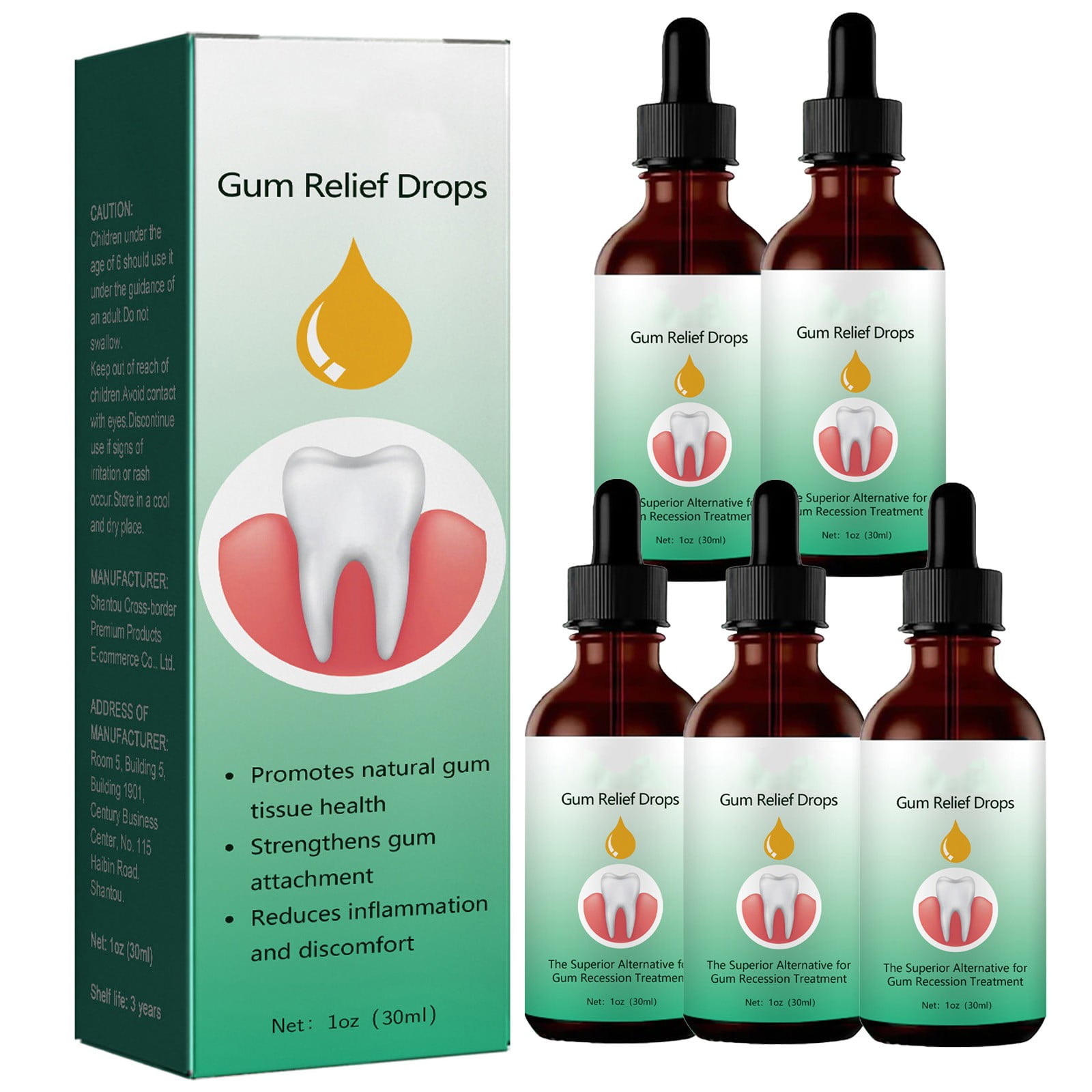 DentiZen Regrowth Drops, Gums For Receding Gums, Oil Pulling For Teeth ...