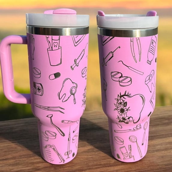 Dentist 40oz Tumbler: Dental Hygienist Gift, Stainless Steel Cup ...