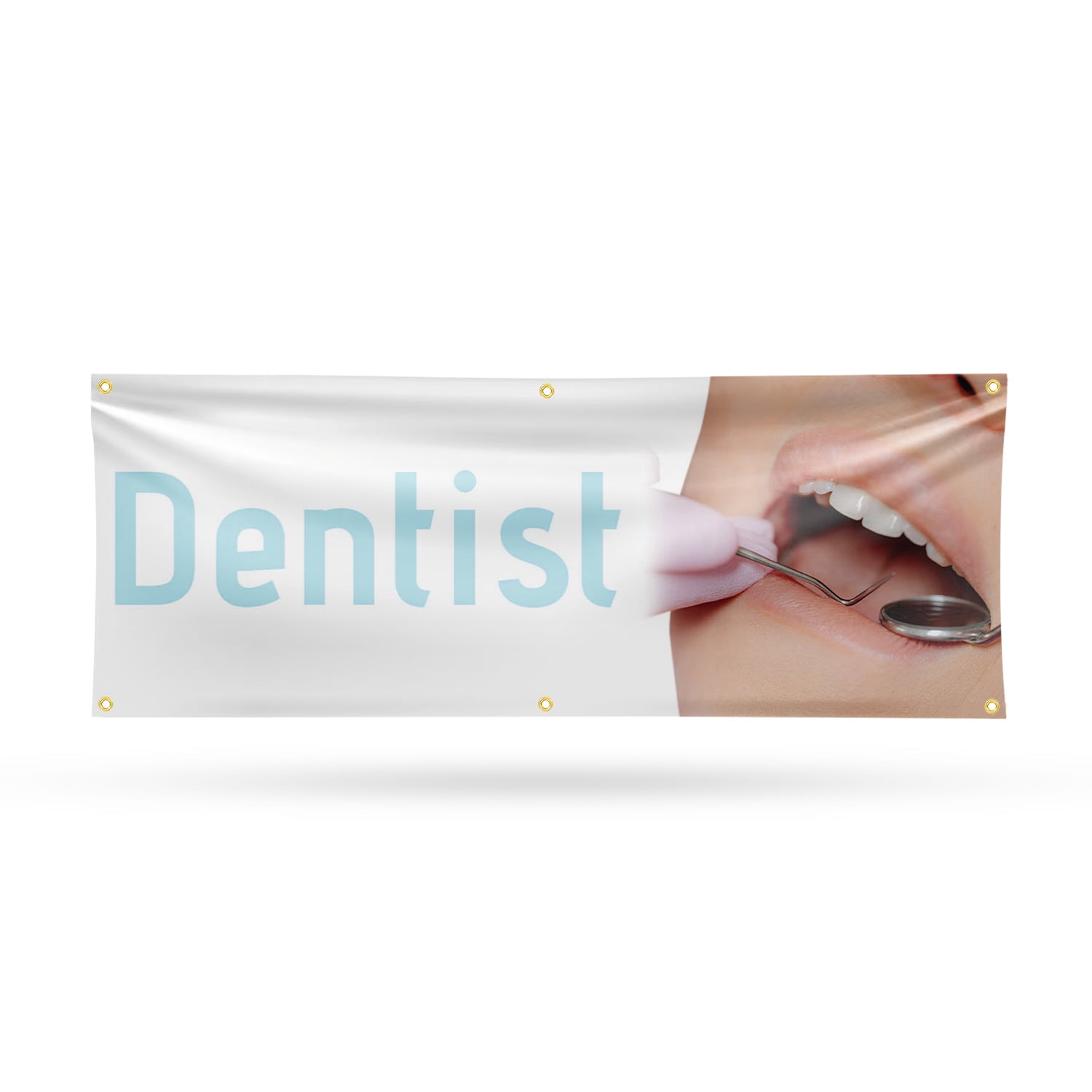 Dentist Banner Sign 24 Inch x 72 Inch | 13 oz Vinyl with Metal Grommets ...