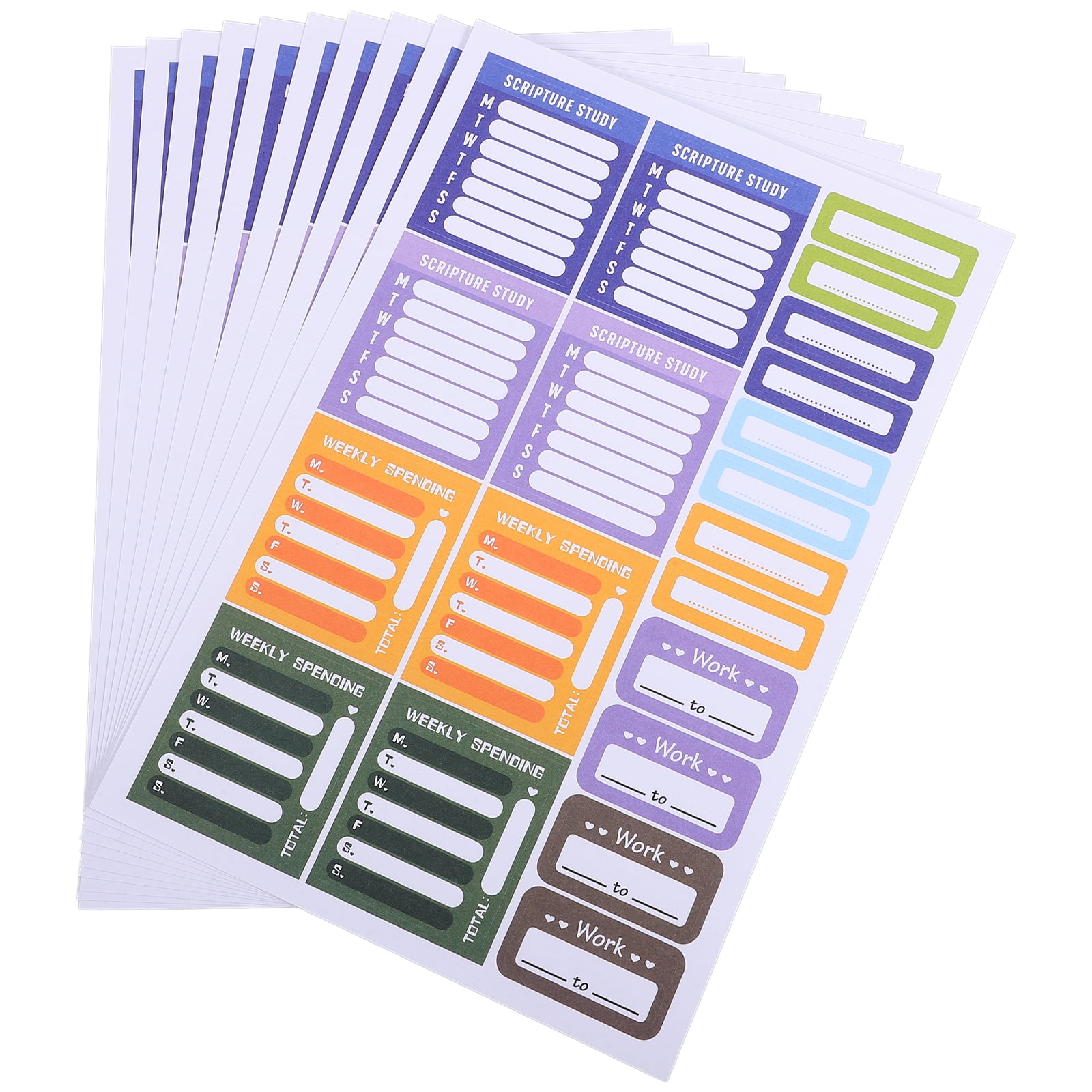 Dentist Calendar Label Budget Planner Stickers Schedule - Walmart.com