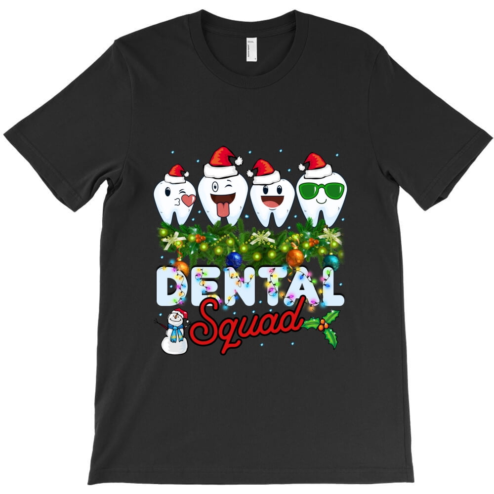 Dentist Christmas Dental Squad Funny Christmas Themed Holiday Graphic ...