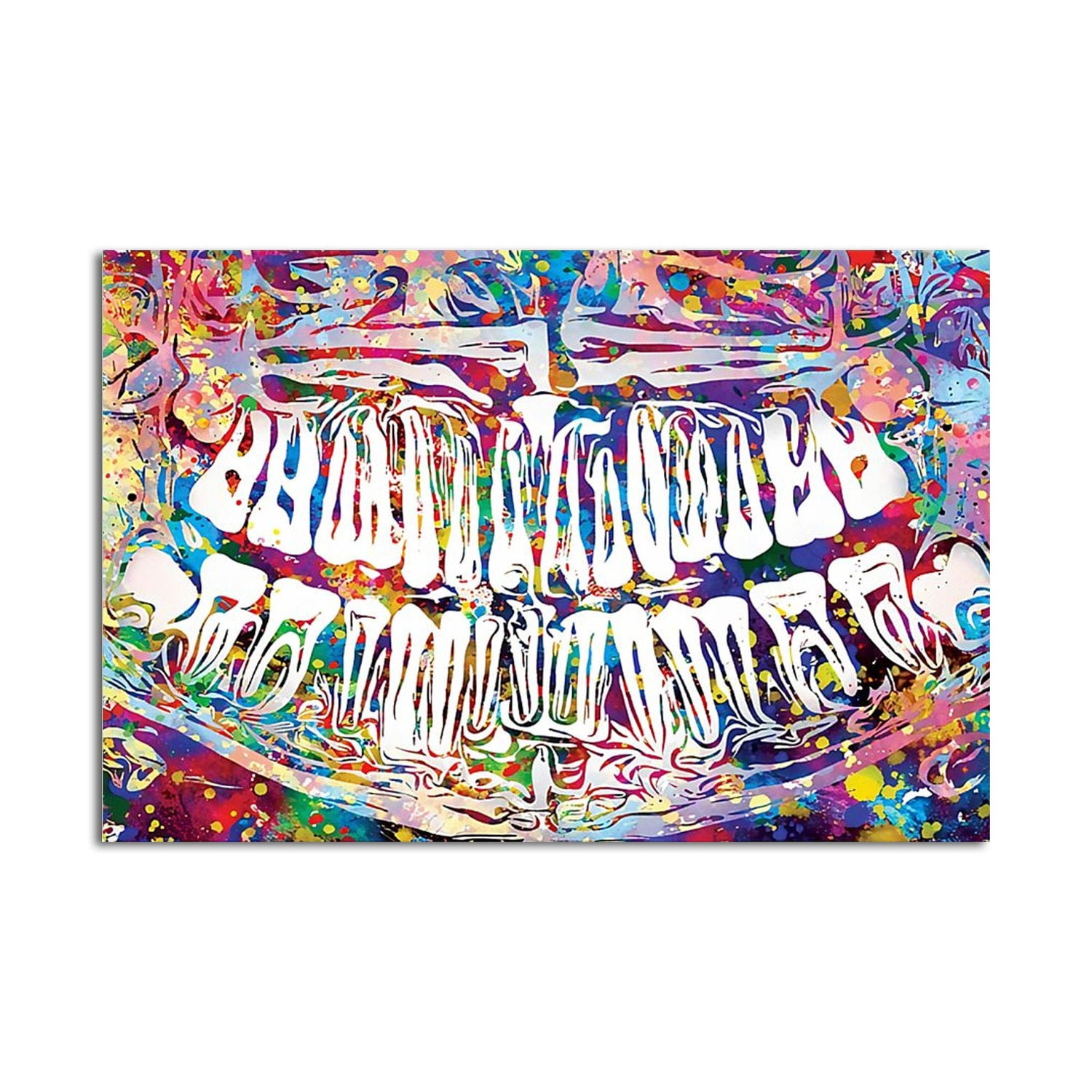 Dentist Colorful X Ray Image Horizontal Poster Dental X Ray Watercolor ...