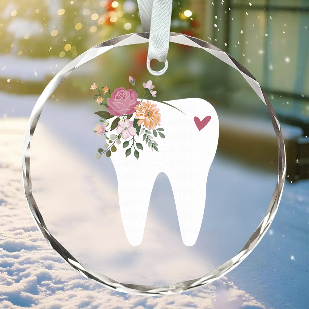 Dentist Dental Assistant Oral Hygienist Tooth Flower Ornament, Home ...