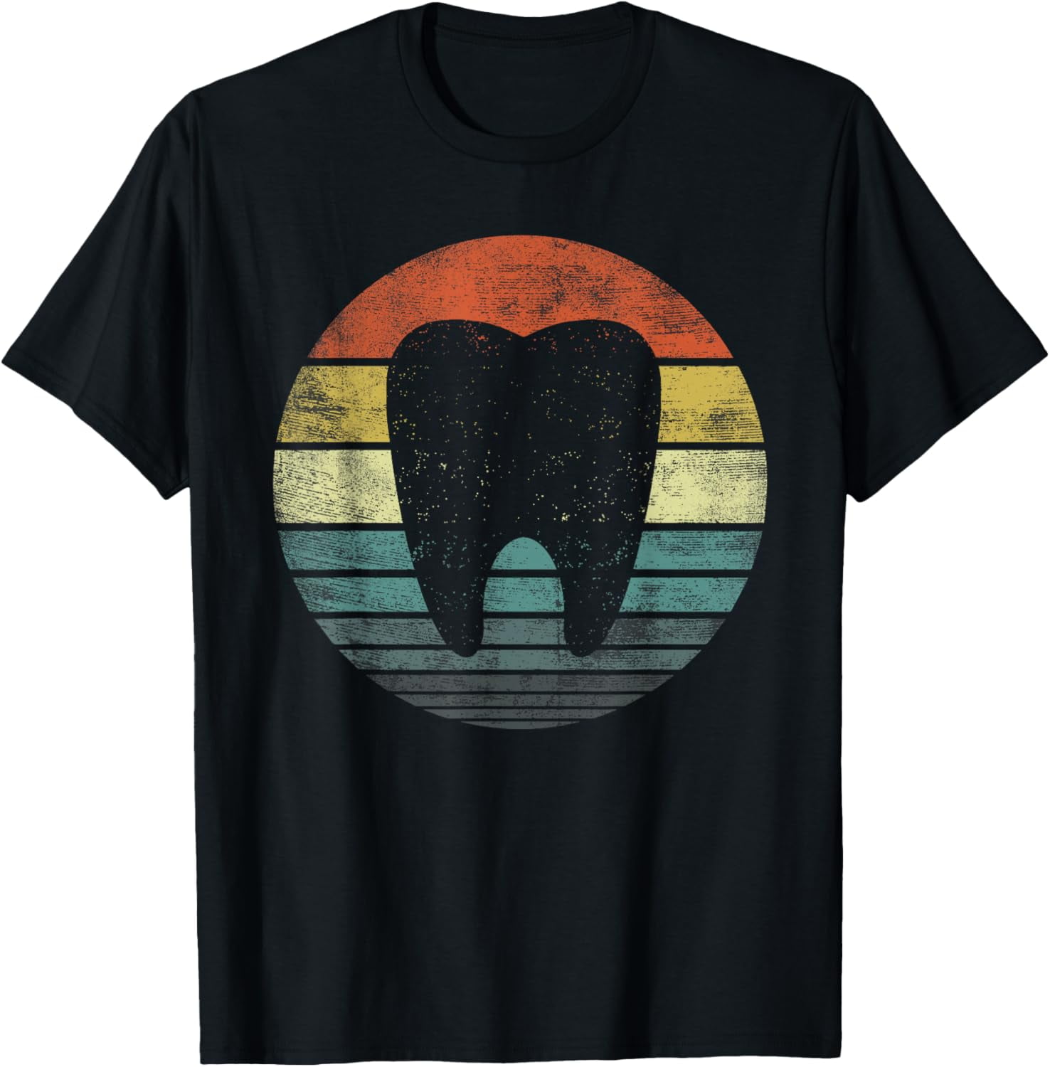 Dentist Gifts Dental Assistant Hygienist Retro Molar Tooth T-Shirt ...