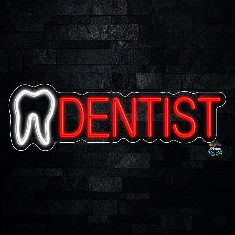 Dentist LED Neon Sign 26"L x 8"H #32215 - Walmart.com