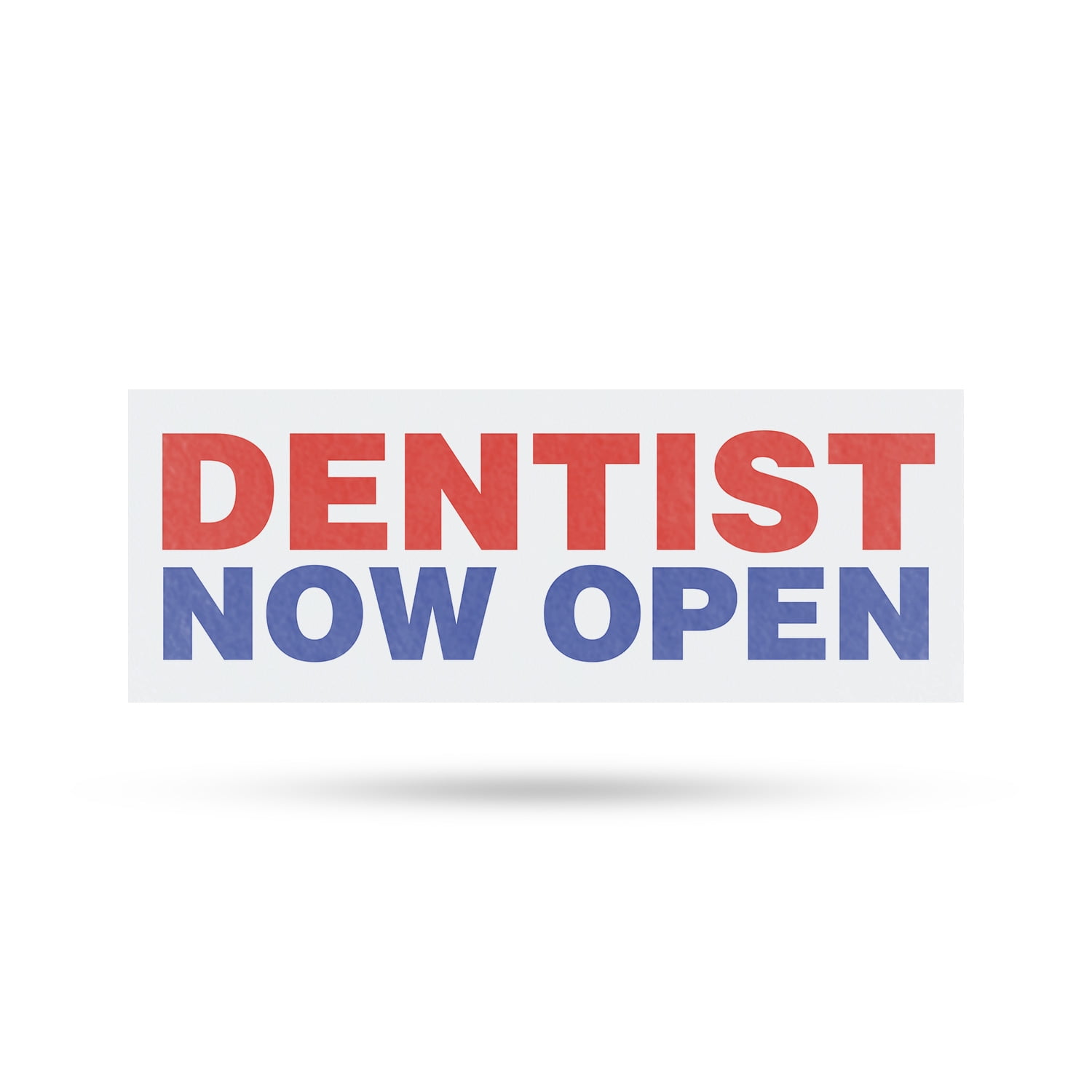 Dentist Now Open Vinyl Decal 12 Inch x 5 Inch Weatherproof Heavy-Duty ...