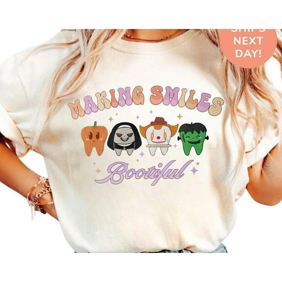 Dentist Shirt – Making Smiles Bootiful Dental Tee – Trick or Teeth ...