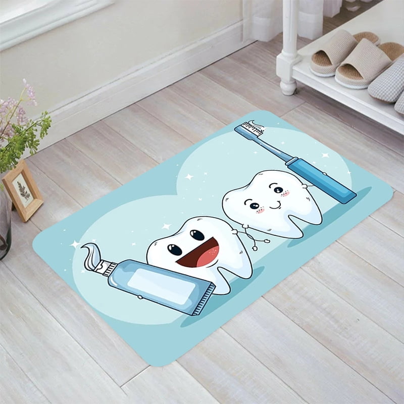Dentist Tooth Dental Hospital Floor Mat Room Mats Kitchen Rug Home ...