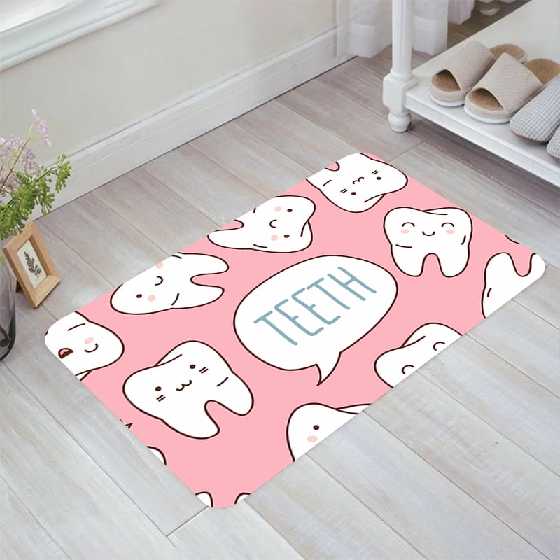 Dentist Tooth Dental Hospital Floor Mat Room Mats Kitchen Rug Home ...
