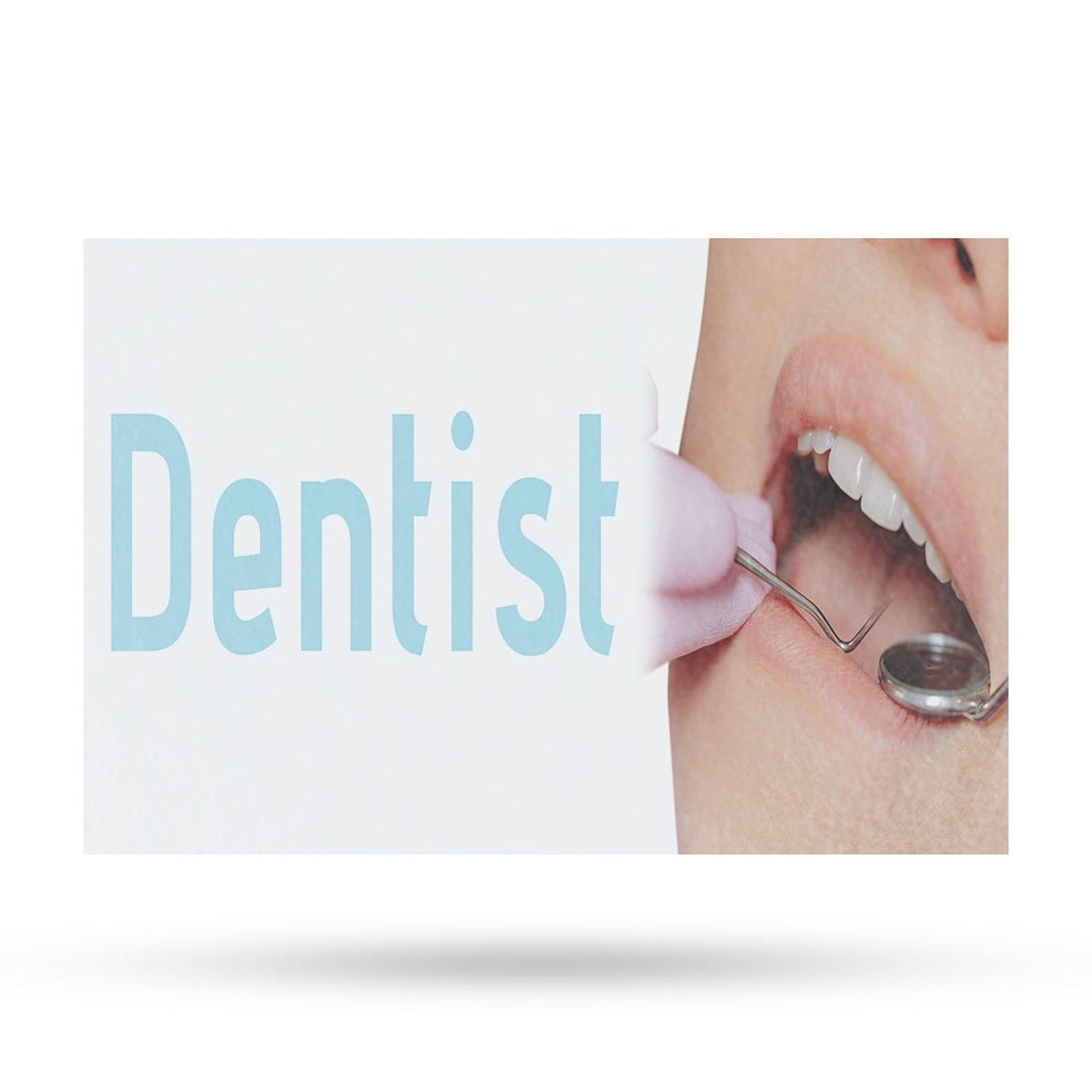 Dentist Vinyl Decal 12 Inch x 16 Inch Weatherproof Heavy-Duty Adhesive ...