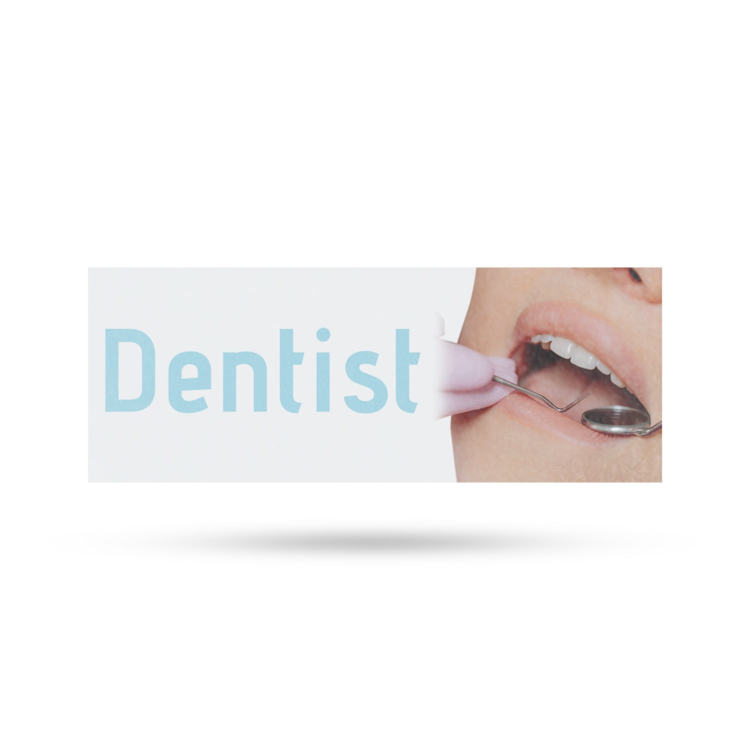 Dentist Vinyl Decal 36 Inch x 14 Inch Weatherproof Heavy-Duty Adhesive ...