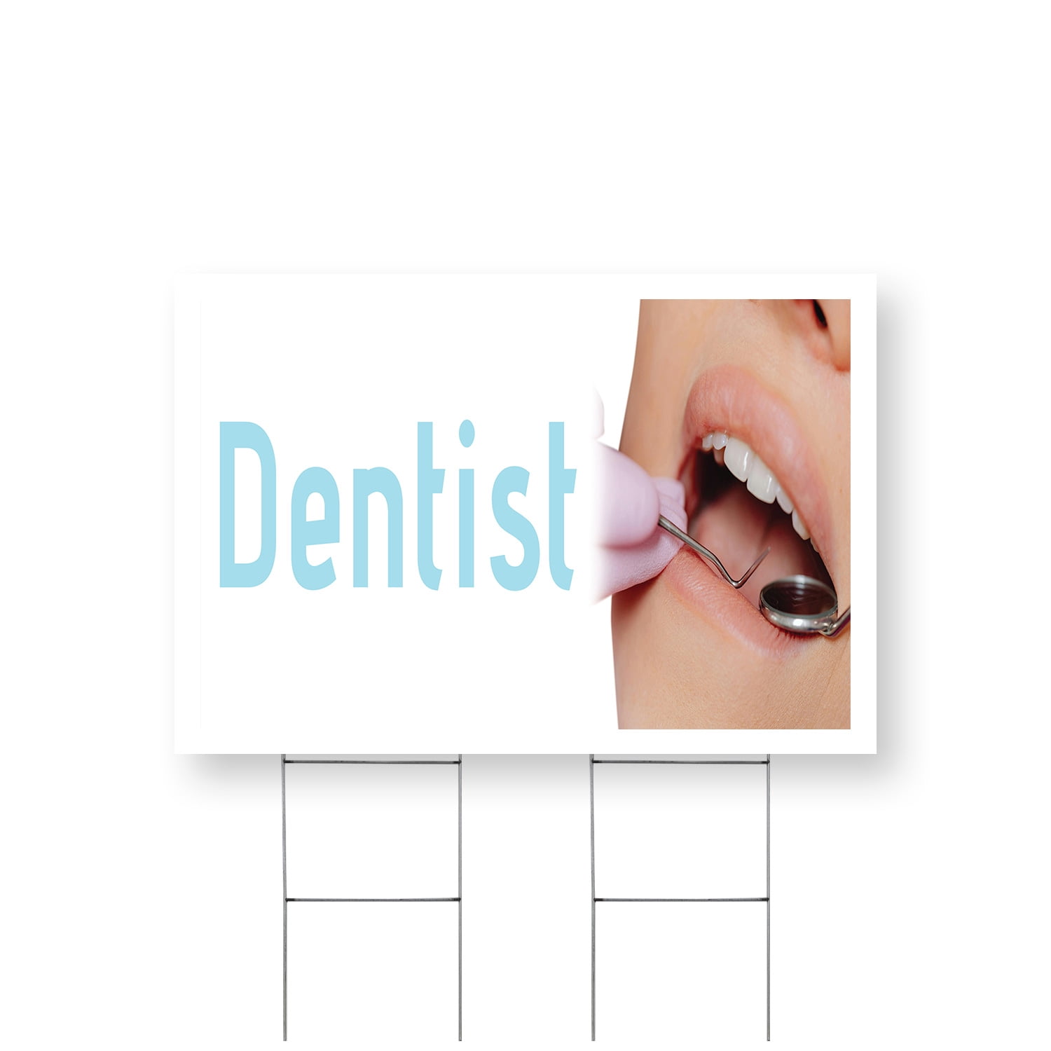 Dentist Yard Sign 24 Inch x 36 Inch Double Sided Weatherproof Heavy ...