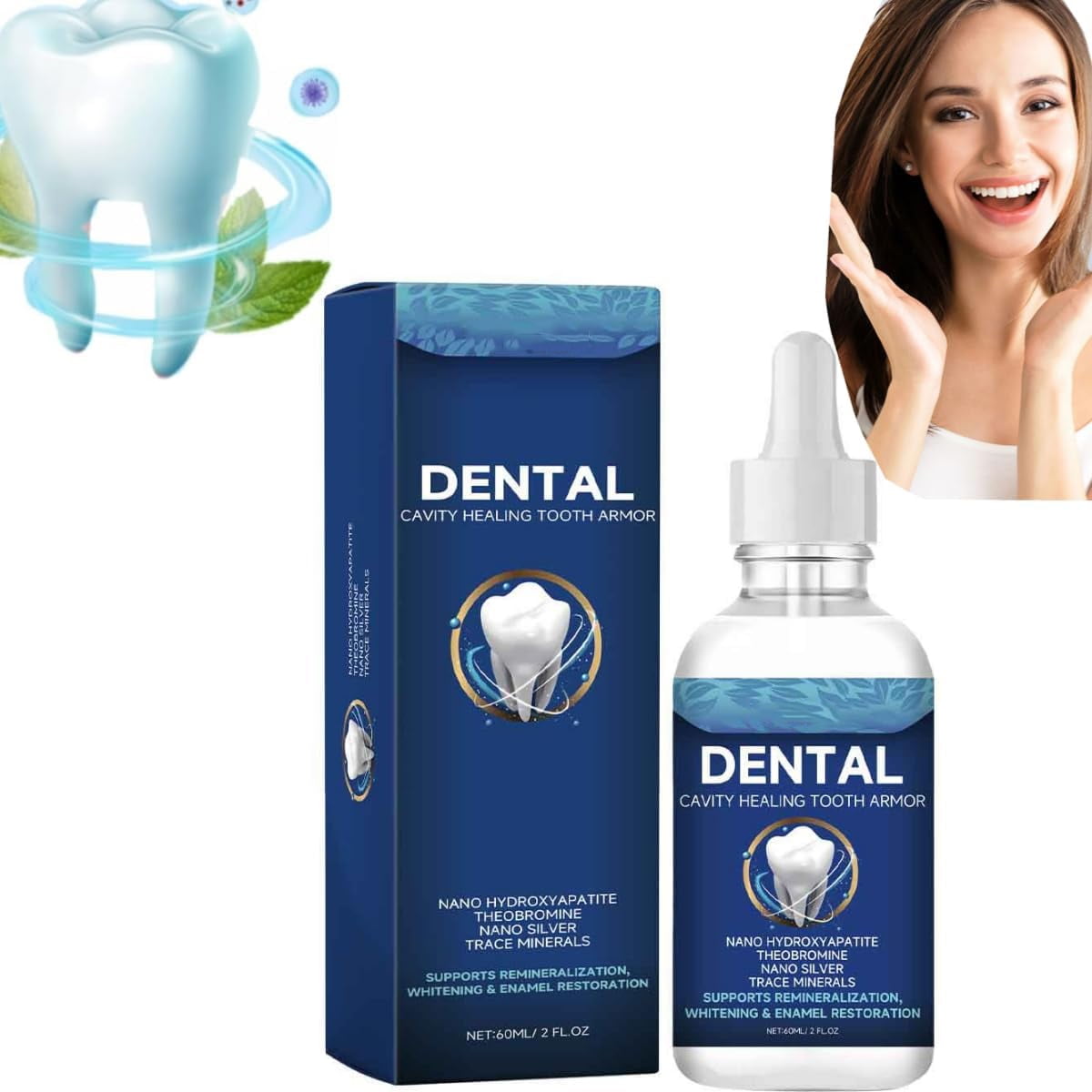 Dentite Cavity Healing Tooth Armor, 60ml/pcs Dentite Tooth Armor ...