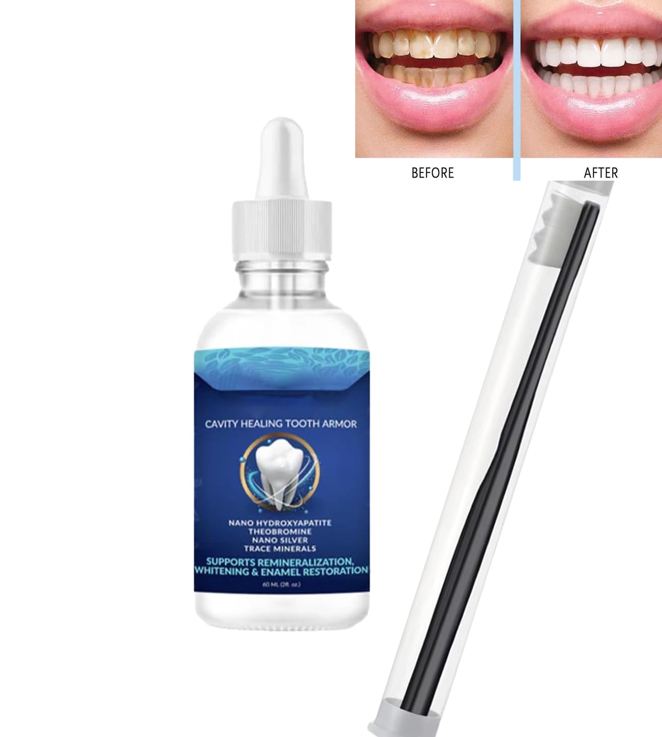 Dentite Cavity Healing Tooth Armor with Toothbrush,Dentite Cavity ...