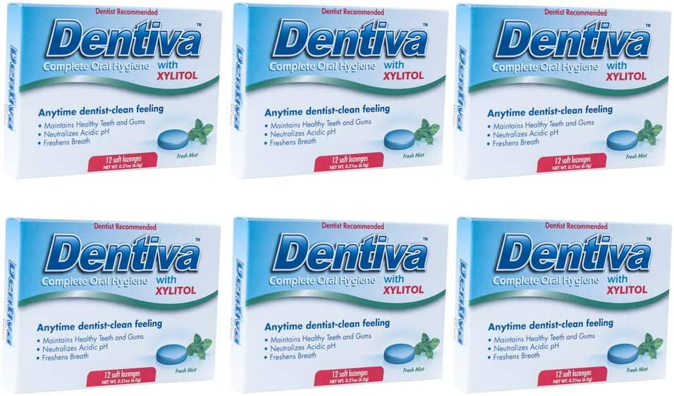 Dentiva Oral Hygiene Soft Lozenge, Original, 6 Pack - Walmart.com