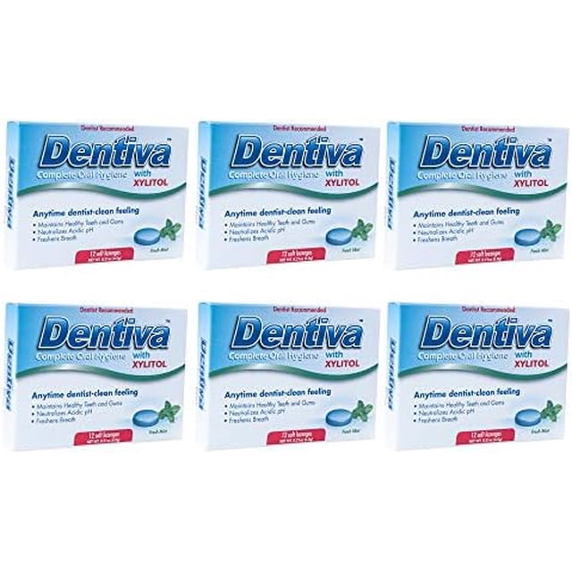 Dentiva Oral Hygiene Soft Lozenge, Original, 6 Pack - Walmart.com