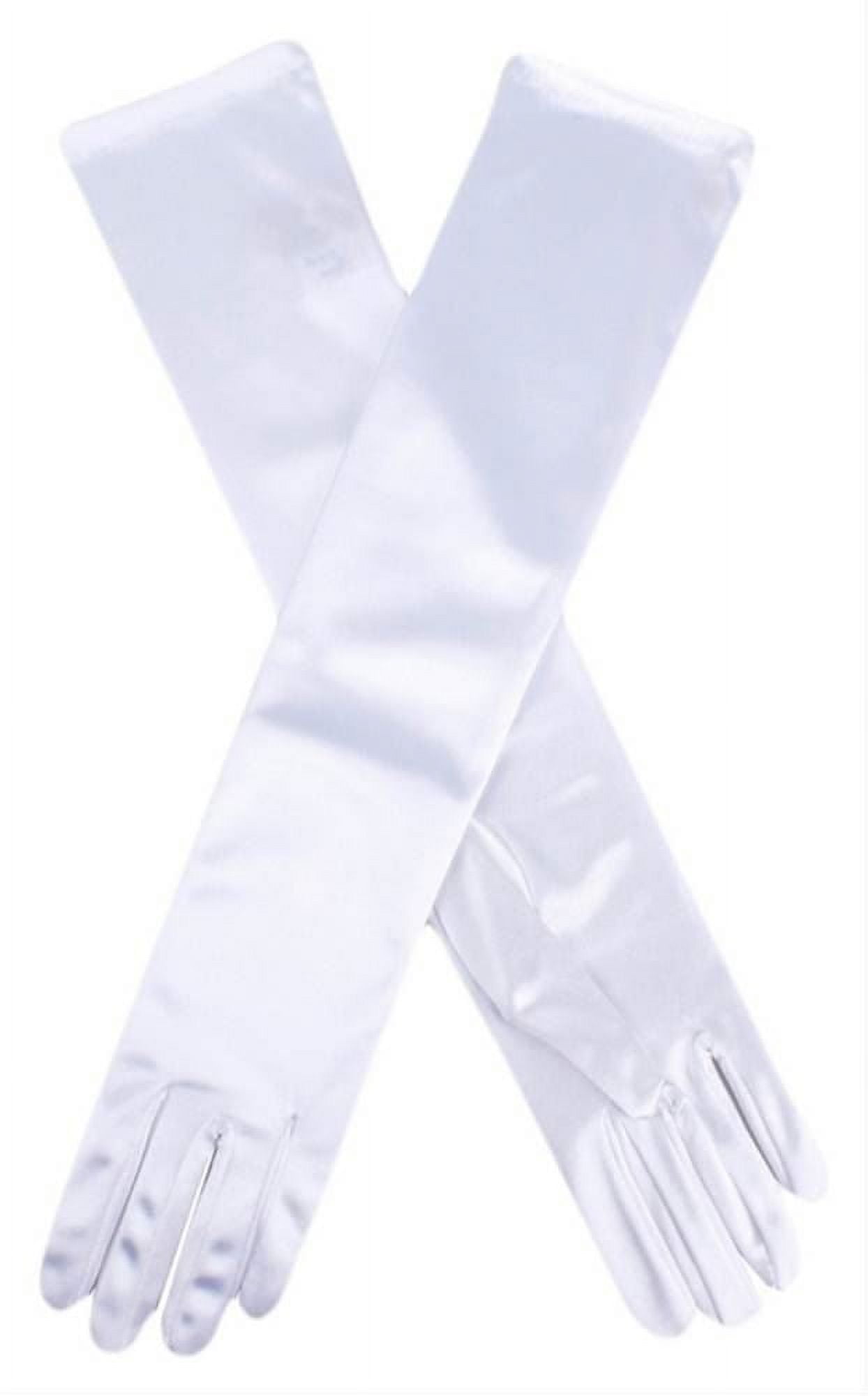 Dents Womens Long Above Elbow Satin Gloves in White - Walmart.com