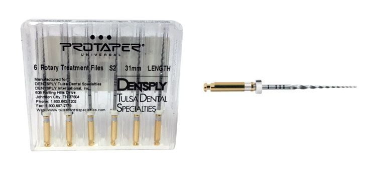 Dentsply A041023110200 ProTaper Universal Rotary Files 31mm S2 6/Pk ...
