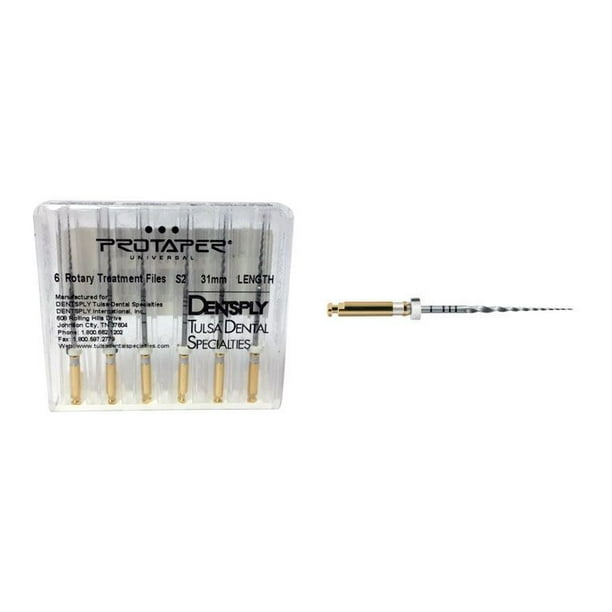 Dentsply A041023110200 ProTaper Universal Rotary Files 31mm S2 6/Pk ...