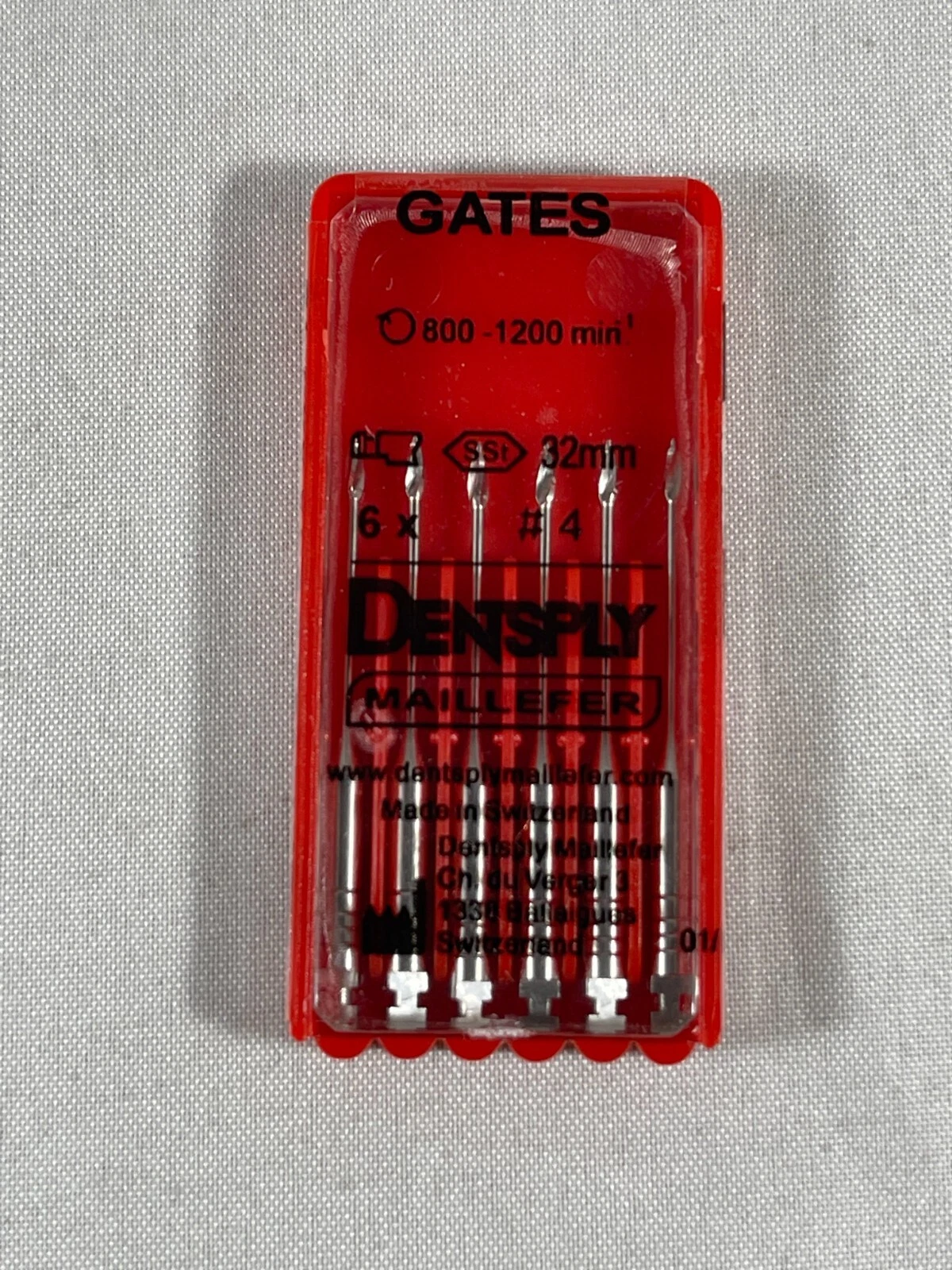 Dentsply Maillefer Glidden Gates Endo Rotary Drills – Size #4 – 32mm ...