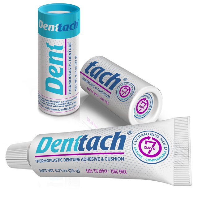Denttach Denture Adhesive, Thermoplastic Denture Adhesive and Cushion ...