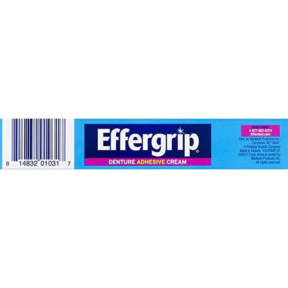 Effergrip Denture Adhesive Cream 2.50 oz (Pack of 12) - Walmart.com