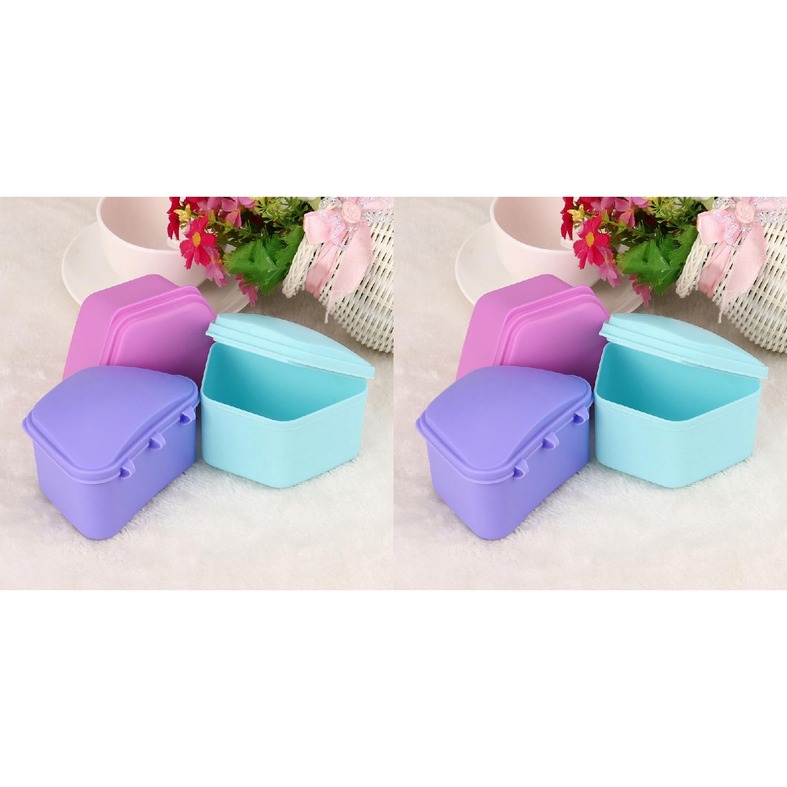 Denture Bath Appliance False Teeth Storage Rinsing Toothpicks for Teeth ...