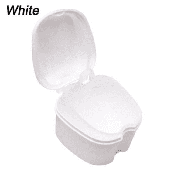 Denture Bath Case Dental False Teeth Storage Box w/ Hanging Net ...