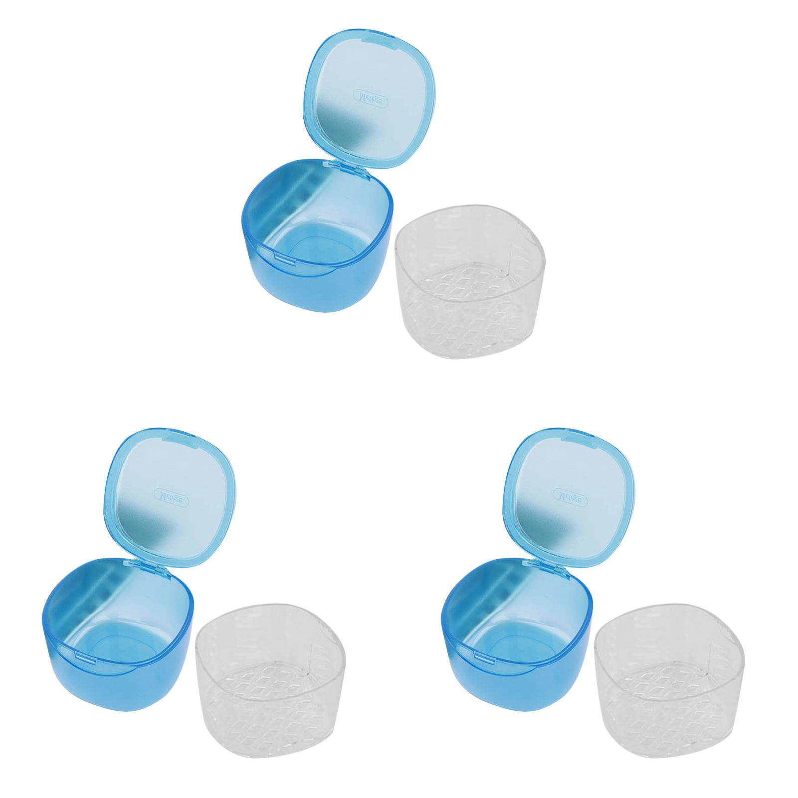 Denture Bath No Leak Denture Retainer Cleaning Mouth Guard Night Guard And Retainer Plaque ...