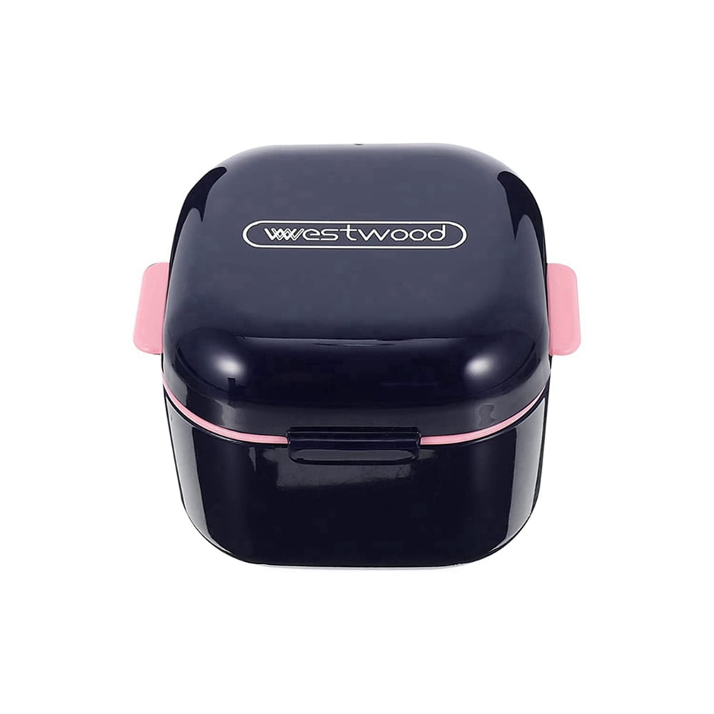 Denture Box Dental Bath with Strainer Portable False Teeth Storage ...