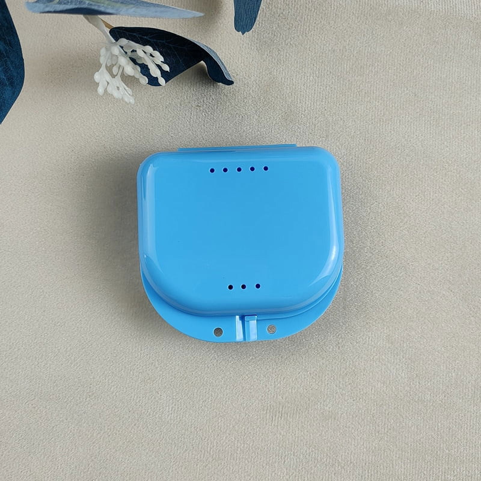 Denture Box Dental Retainer Storage Orthodontic Mouth Guard Container ...