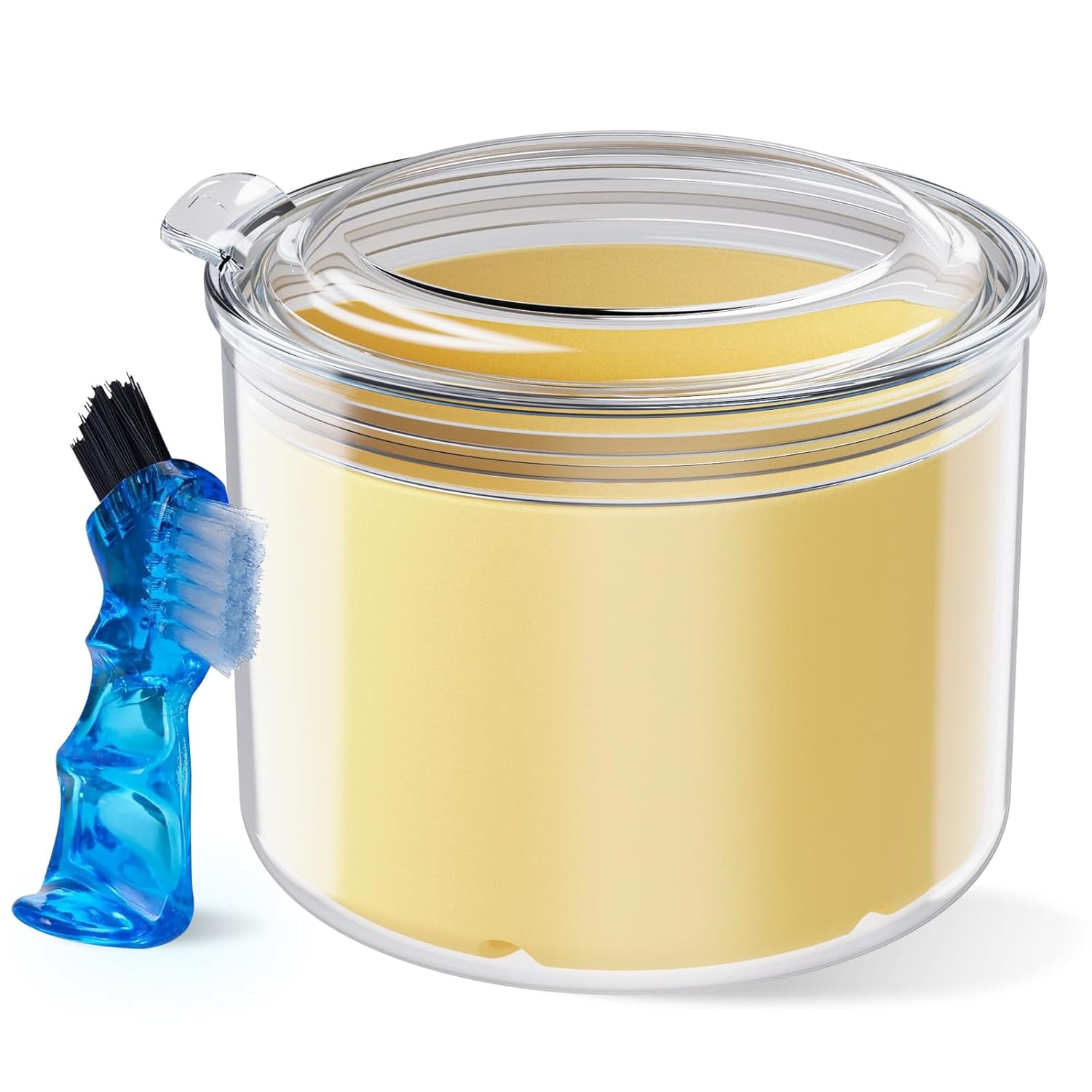 Denture Case, Denture Bath Cup with Brush, Denture Container Cups for ...