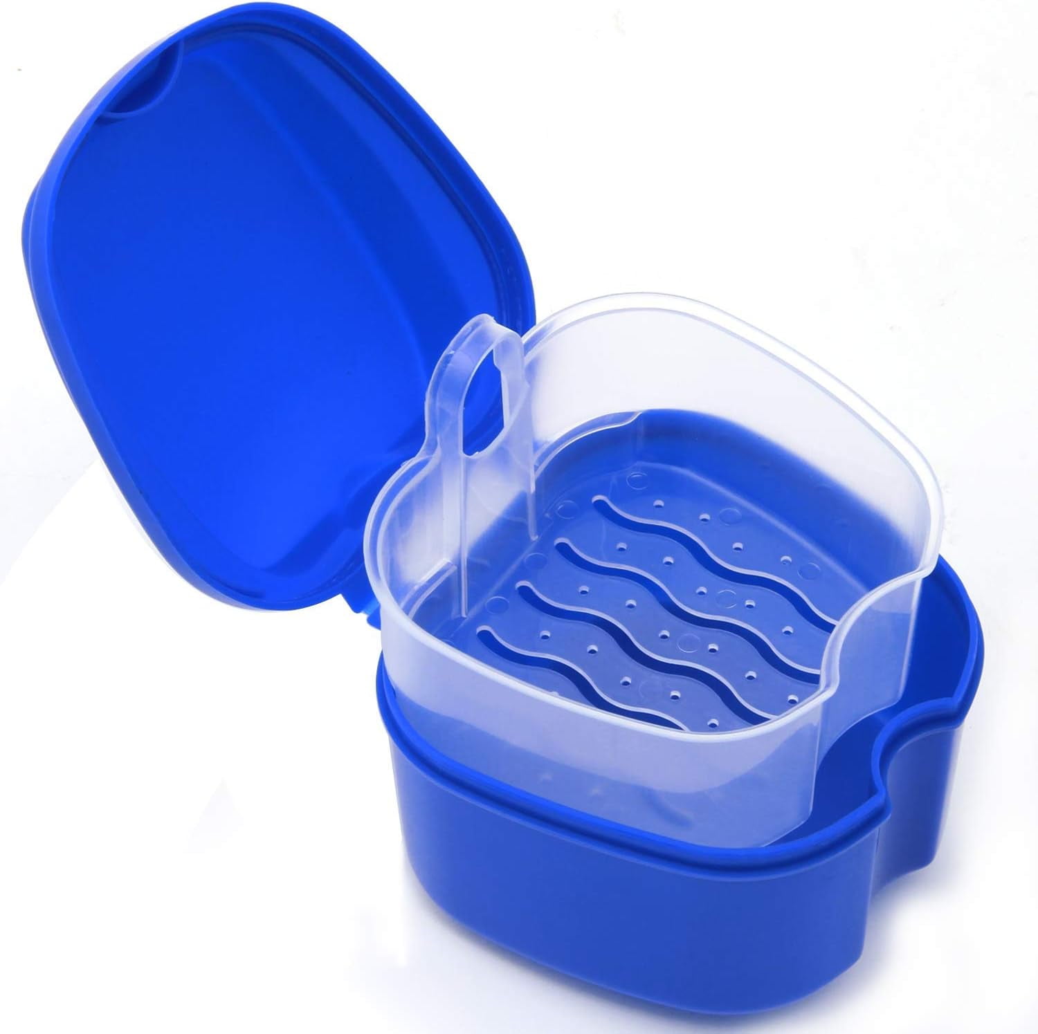 Denture Case, Denture Cup with Strainer, Denture Bath Box False Teeth ...