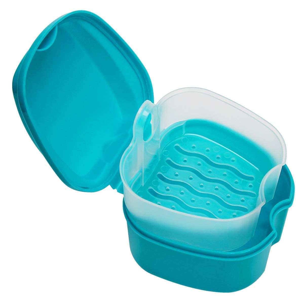 Denture Case, Denture Cup with Strainer, Denture Bath Box False Teeth ...