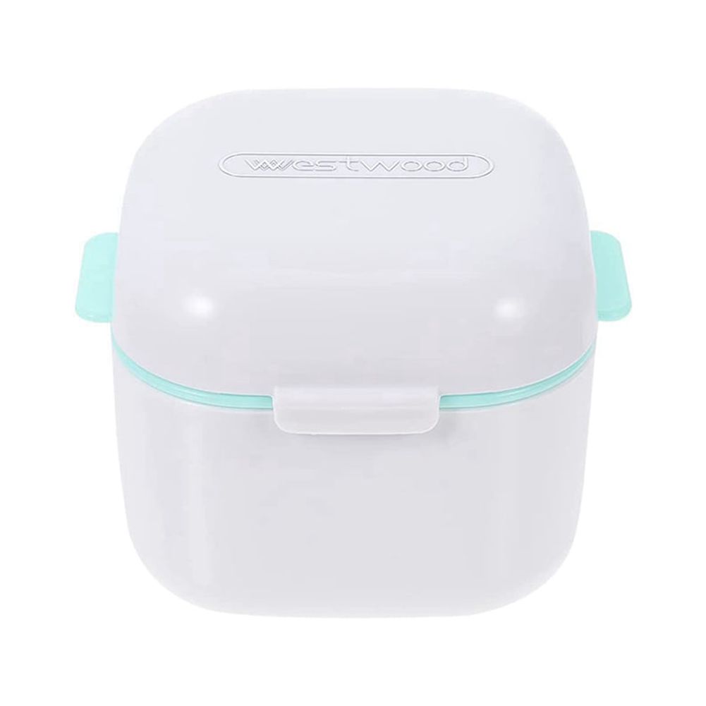 Denture Case with Strainer Basket Denture Bath Case Cup Box Portable ...