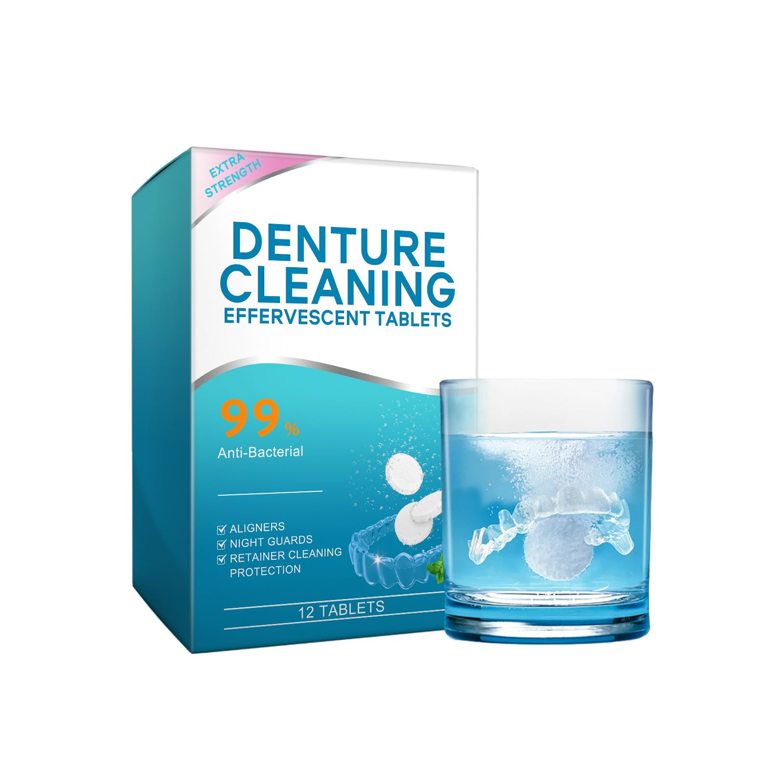 Denture Cleaning Effervescent Tablets Denture Special Cleaning ...