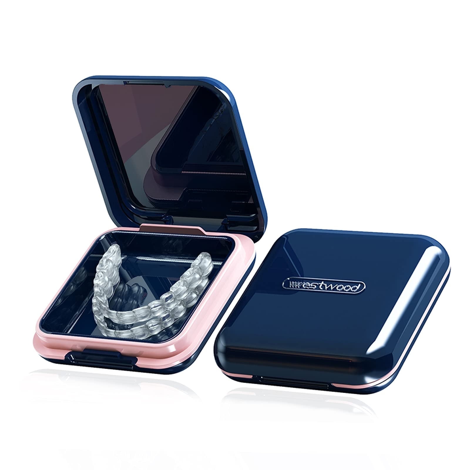 Denture Cup Retainer Case, Waterproof Mouth Guard Storage Box with ...