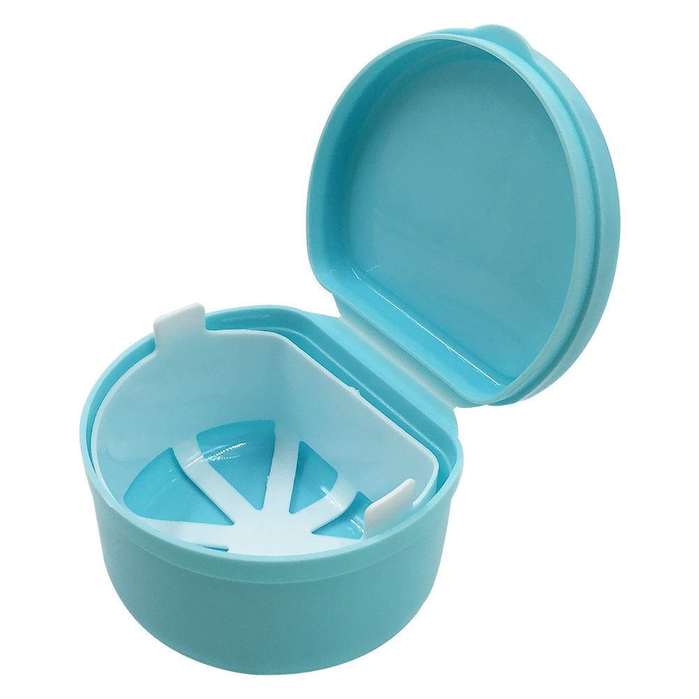 Denture Cup with Strainer,1 Box Denture Brush Retainer Case, Denture ...