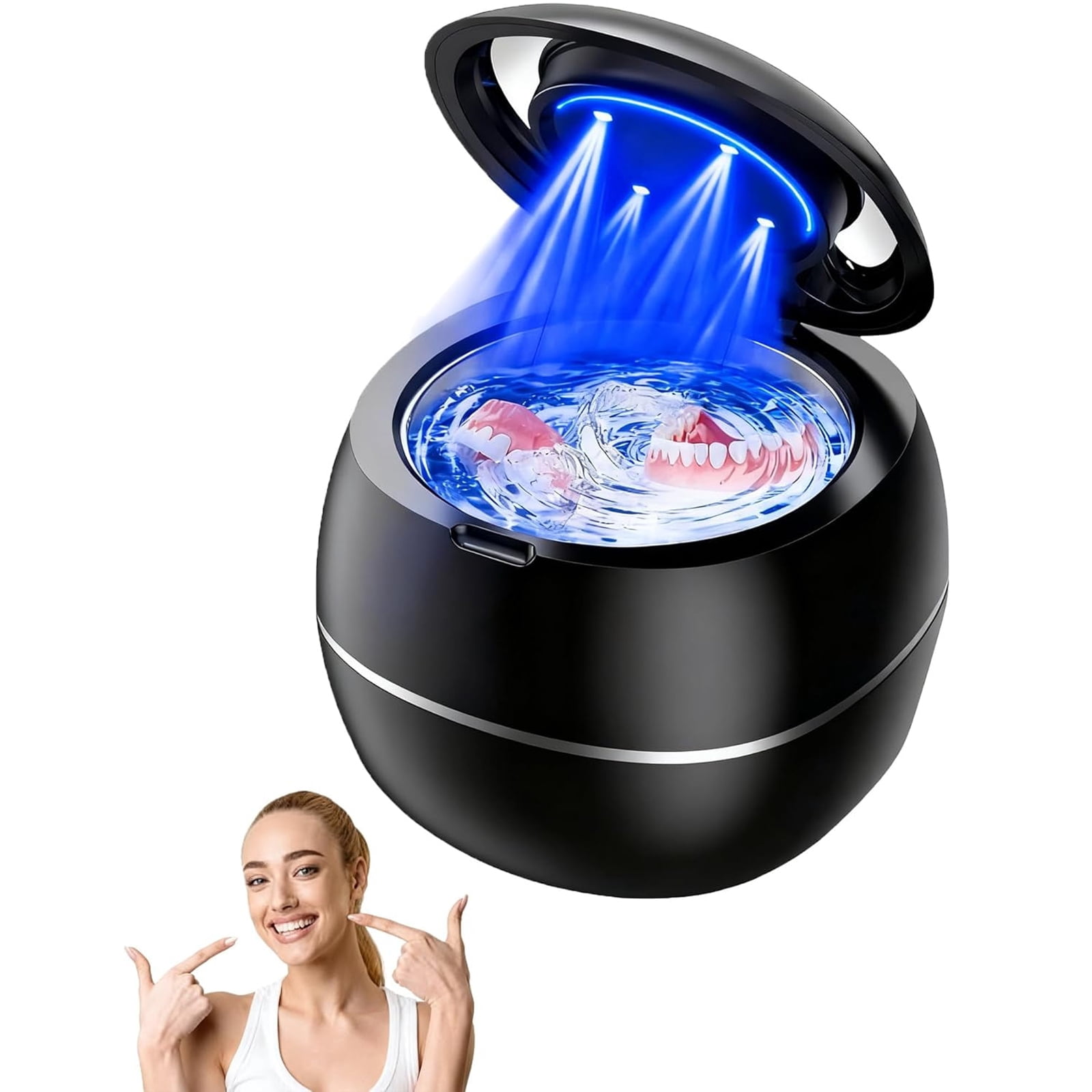 Denture Dome Ultrasonic Retainer Cleaner, Denture Dome 45khz Dental Pod ...