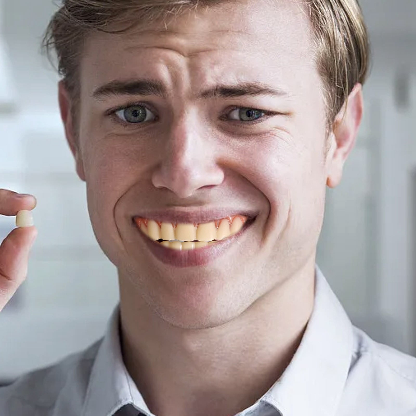 Denture Fake Teeth Easy and Convenient Temporary Teeth for gum health Instant Comfort Fit Flex ...