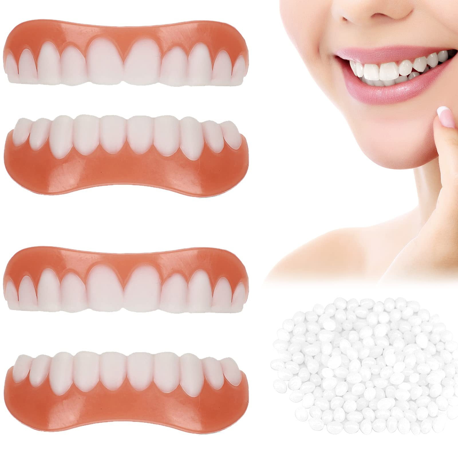 Denture Fake Teeth Easy and Convenient Temporary Teeth for gum health ...