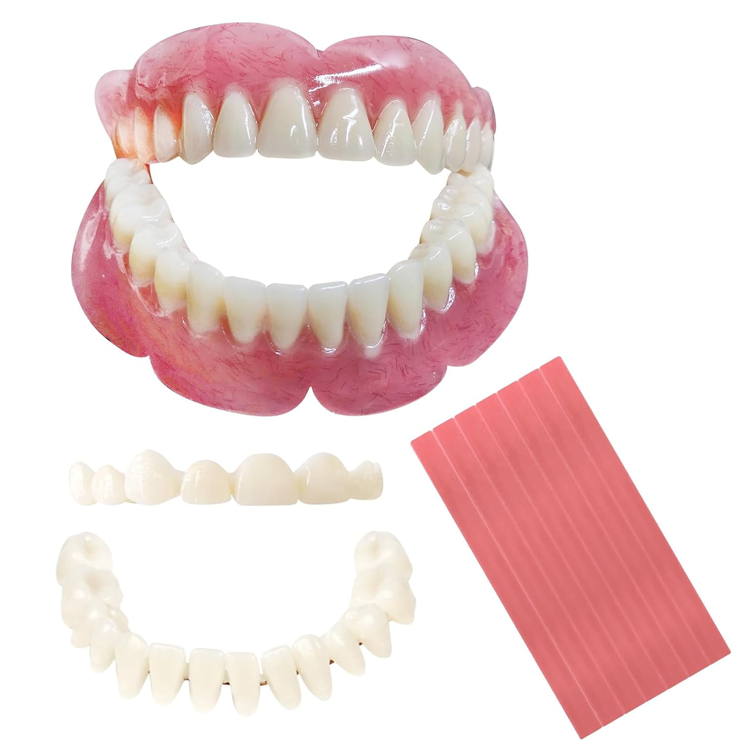 Denture Kit, Functional Homemade Denture Combo, Full Set of Top and ...