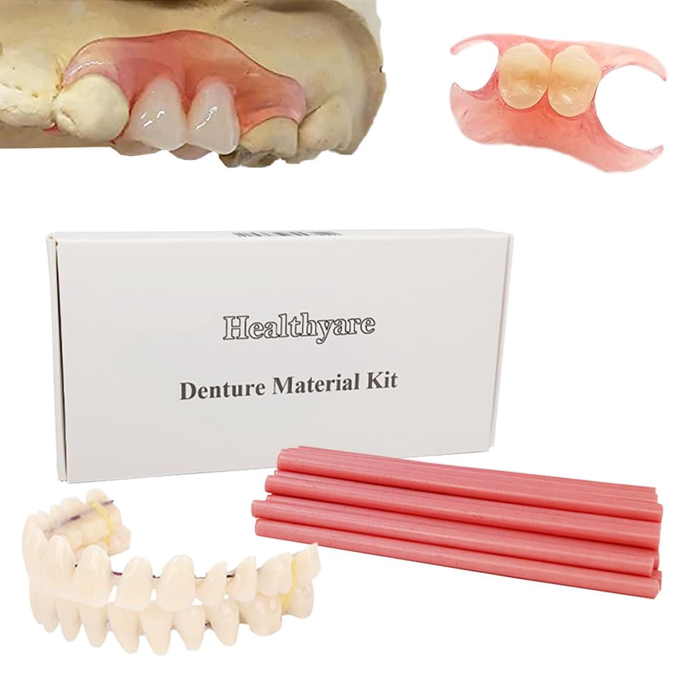 Denture Material Kit for Repair Missing Teeth or DIY Full Denture Fake ...