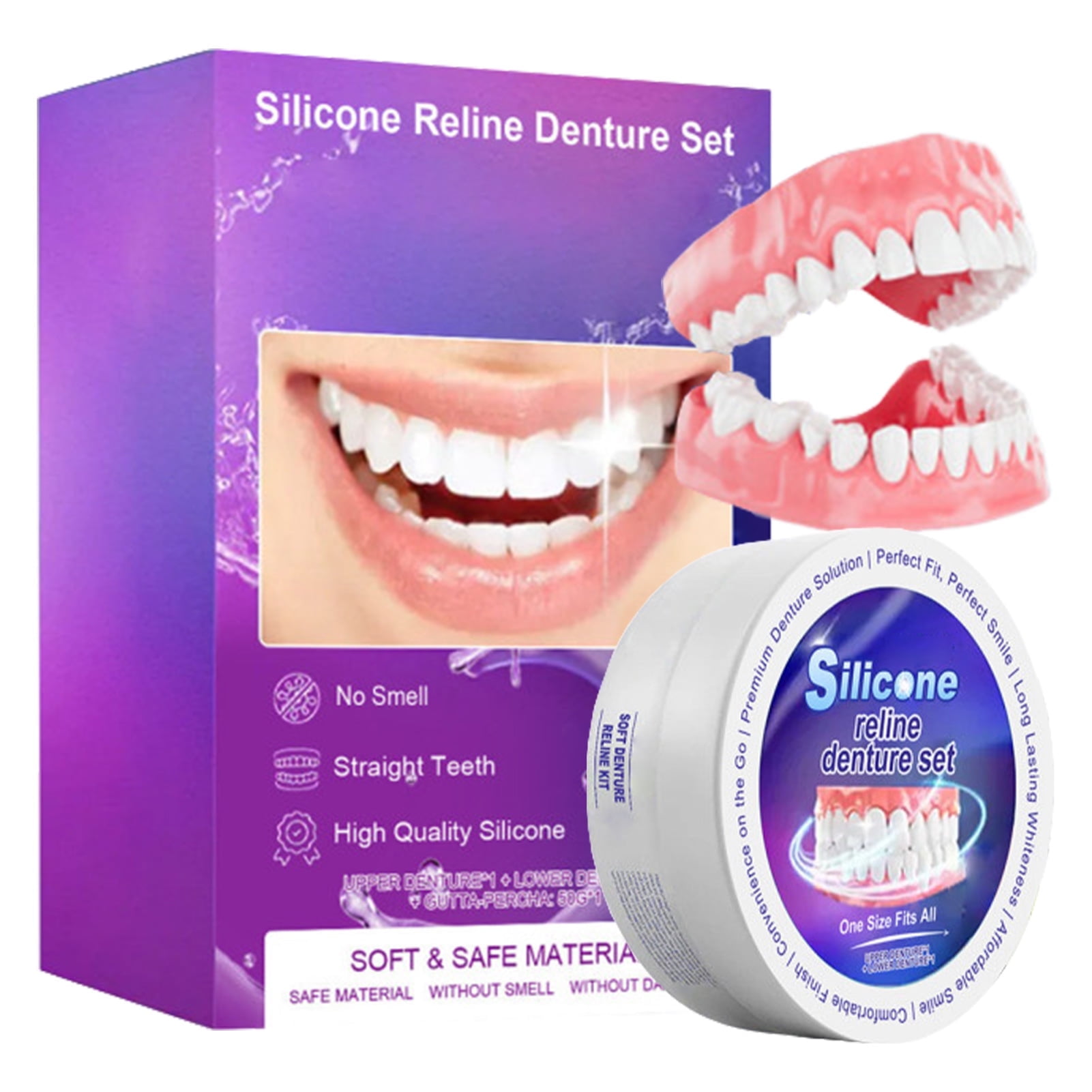 Denture Reliner Kit，User Friendly Denture Repair Kit Silicone Denture ...