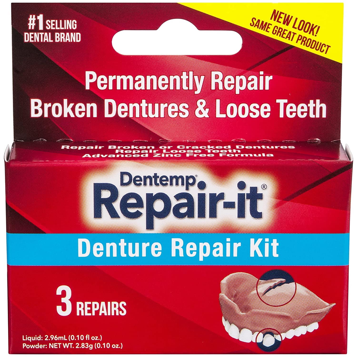 Denture Repair Kit Repairs Broken Dentures - Denture Repair to Mend ...